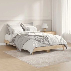 Rám postele dub sonoma 120 x 190 cm kompozitní dřevo - Default Title