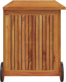 Zahradní úložný box s kolečky 90 x 50 x 58 cm masivní akácie 319711