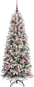 Umělý vánoční stromeček Bílá 150 cm PVC, plast, ocel a PE 3396033