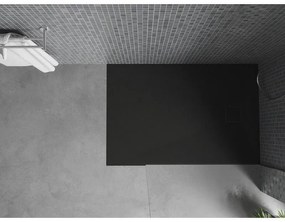 Mexen Bert, SMC obdélníková sprchová vanička 90 x 80 cm, černá, 4K708090