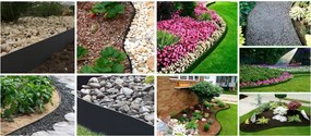 TRENDIE Zahradní obrubník plastový 5cm x 10m