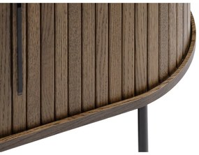 Hnědý TV stolek v dekoru dubu 120x56 cm Nola – Unique Furniture