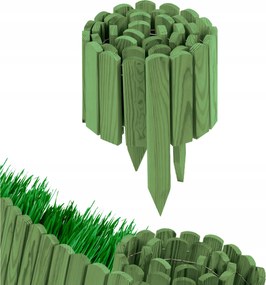 Zahradní plot Trávníkový Lem Zahradní Palisáda Dřevěná 30 x 200 cm