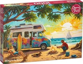CHERRY PAZZI Puzzle Čekání na vlny / 1000 dílků / 70 x 50 cm