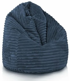 Sedací pytel Bag Sako XL stripe TiaHome - petrolejová