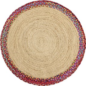 Diamond Carpets India, Ručně vázaný kusový koberec Lorne J 33 Natural kruh, 180x180 (průměr) kruh, vícebarevná, chodba / předsíň