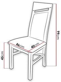 Jídelní sestava MOVILE 34 - wenge / tmavá hnědá 1