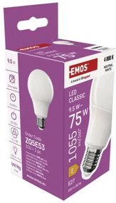 Emos lighting LED žárovka Classic A60 / E27 / 9,5 W (75 W) / 1055 lm / neutrální bílá 1525733473