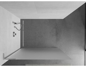 Mexen Kioto L, sprchová zástěna Walk-In 100 x 200 cm, 8mm sklo námraza, chromový profil, 800-100-103-01-30