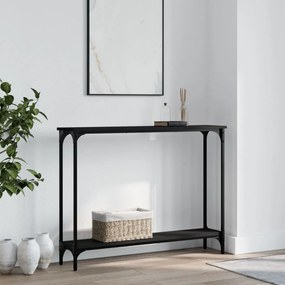 vidaXL Konzolový stolek černý 100 x 22,5 x 75 cm kompozitní dřevo