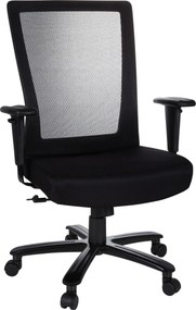 XXXLutz OTOČNÁ ŽIDLE, plochá tkanina, síťovina, černá MID.YOU - Online Only kancelářské židle - 001918021401