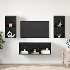 Sestava TV skříněk 3 ks Černý dub Kompozitní dřevo 3393379