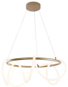 Designový LED lustr Balbo zlatá