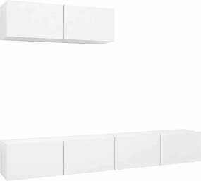 TV skříňky 3 ks bílé kompozitní dřevo 3078703