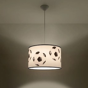 Dětské závěsné svítidlo Ball A, 1x plastové stínítko se vzorem, (fi 40cm)