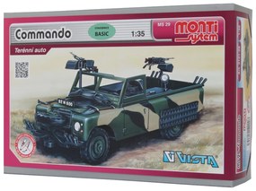Stavebnice Monti System MS 29 Commando Land Rover 1:35 v krabici 22x15x6cm