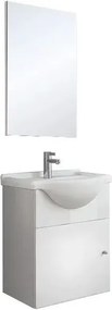 Koupelnový set Mini, 45 cm, dřevotříska, bílý