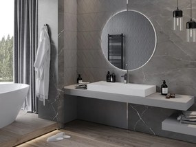 Mexen Erg, kulaté LED podsvícené koupelnové zrcadlo 100 cm, 6000K, topná podložka proti zamlžování, 9823-100-100-611-00