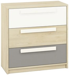 Casarredo - Komfort nábytek Komoda REPENS 10, 3S, buk fjord/bílá/šedá