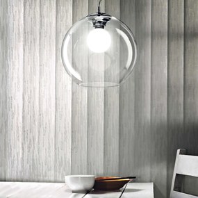 Ideal Lux Závěsné svítidlo NEMO SP1 ø 40 cm Barva: Fade chrom