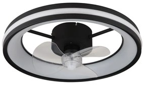 Globo 03651 - LED Stropní svítidlo s ventilátorem GATIAN LED/30W/230V černá + DO
