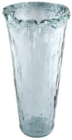 San Miguel VIDRIOS SAN MIGUEL !RECYCLED GLASS! Váza z recyklovaného skla "PANDORA "AUTHENTIC", průhledná , 25 x 50 cm