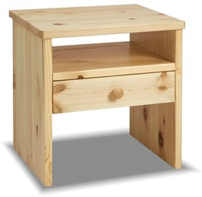 Noční stolek G-W1 - masiv borovice