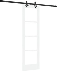Posuvné dveře ORKDAL 61 x 198,5 cm Masivní borové dřevo a sklo 3332182
