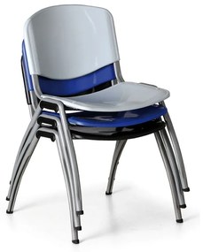 Plastová jídelní židle LIVORNO PLASTIC, modrá