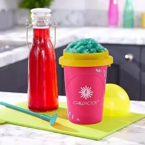 CHILLFACTOR Slushy Maker růžový / Výrobník ledové tříště / Bez elektři