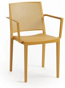 Jídelní židle GRID ARMCHAIR Rojaplast Hořčicová