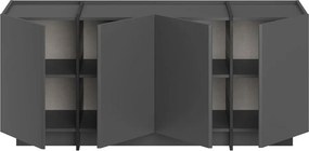 Antracitová komoda s dírou na kabely 180x80x45 cm Dorma – Kalune Design