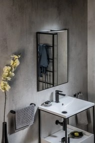 Sapho Arowana zrcadlo v rámu 60 x 80 cm bez osvětlení černá mat AWB6080