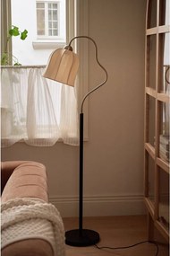 Bílá/černá látková stojací lampa (výška 150 cm) Bell – Ellos Home