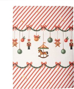 Vánoční bavlněná utěrka Christmas Carousel Dream - 50*70 cm