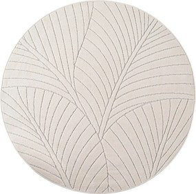 Krémový kulatý vnitřní a venkovní koberec ø 160 cm Nova 1203 – Ayyildiz Carpets