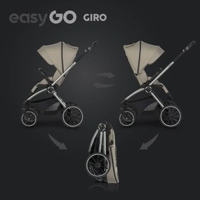 Kombinovaný kočárek EasyGo Giro 2v1 Savana Beige