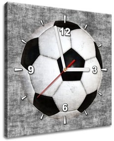 Gario Obraz s hodinami Fotbalový míč Rozměry: 100 x 40 cm