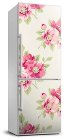 Wallmuralia Fototapeta samolepící na ledničku Růžové květiny 60x180 cm