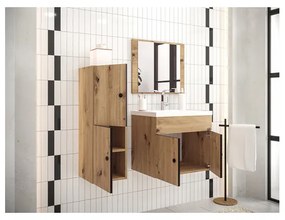 Koupelnový nábytek Nasetio V, Sifon k umyvadlu: ne, Umyvadlo: ne, Barva: dub artisan