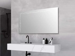 FURNIKA Koupelnové zrcadlo - SP7, 80x65 cm, LED osvětlení