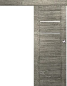 posuvné interiérové dveře na stěnu vasco doors IBIZA model 3 Průchozí rozměr: 70 x 197 cm, Orientace dveří: Levé dveře, Dekor: Dub stříbrný