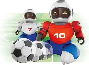 MaDe 00925 - Zigybot Robofotbal na dálkové ovládní, 2 ks + 2 branky, 3