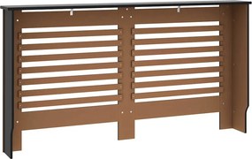 Kryt na radiátor černý 152 x 19 x 81,5 cm MDF 288186