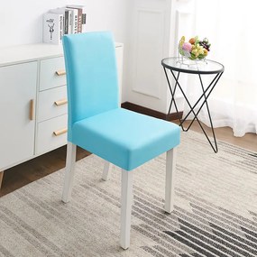 Elastické potahy na jídelní židle (10-20) Barva: tiffany modrá