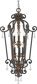 Elstead MARQUETTE B rustikální lustr 52 cm 6xE14 starý bronz