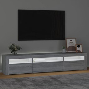 TV skříňka s LED osvětlením šedá sonoma 195x35x40 cm 3152744