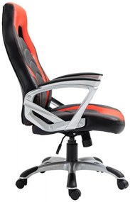 Bhm germany Kancelářská židle Foxton, syntetická kůže, červená