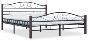 Rám postele černý kovový 140 x 200 cm,  285293