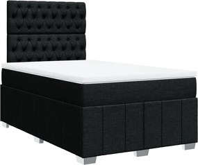 Box spring postel s matrací černá 120x190 cm textil 3293916